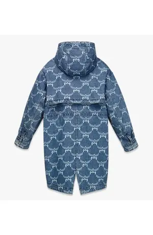 Mcm Lauretos Monogram 2-in-1 Denim Parka