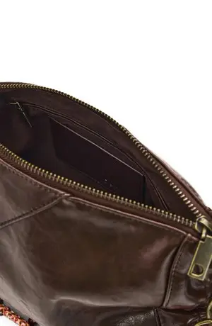 Desigual Medium Faux Leather Crossbody Bag With Charm Strap