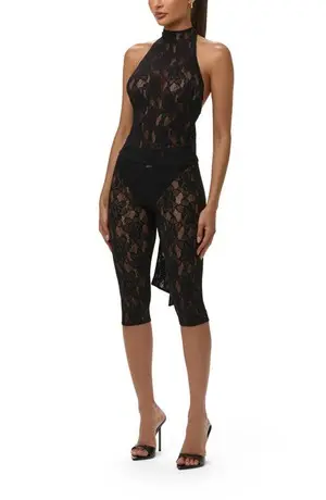 Naked Wardrobe Lace Halter Top