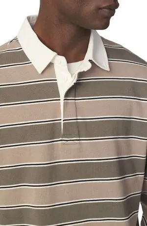 Joe's Jeans Stripe Rugby Shirt - Tea Leaf Multi