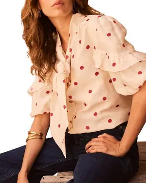 Mint Velvet Polka Dot Blouse