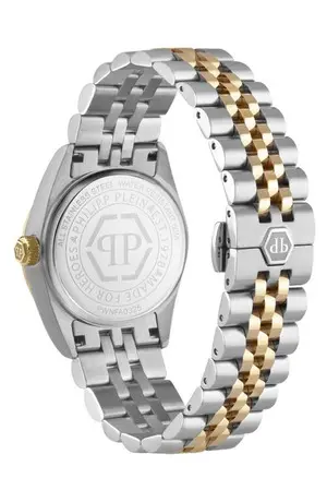 Philipp Plein Date Superlative Crystal Two-tone Bracelet Watch