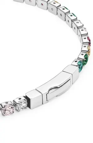 SIF JAKOBS JEWELLERY Ellera Bracelet With White Zirconia - Sterling Silver/rainbow