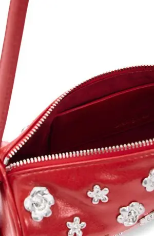Desigual Barrel Shoulder Bag With Floral Appliques
