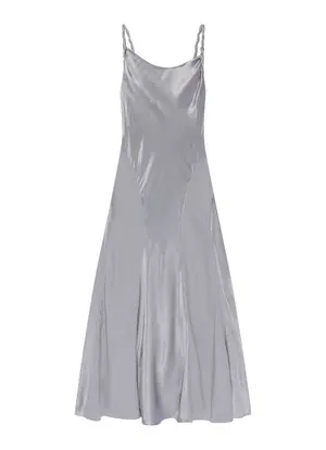Mint Velvet Metallic Satin Midi Slip Dress