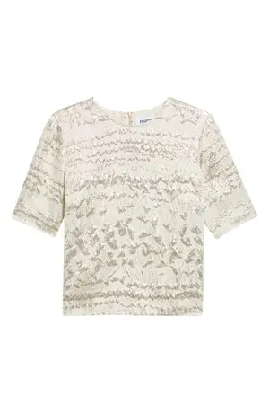 Partow Dina Textured Silk Blend Top