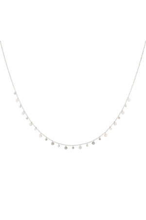 MURKANI Plated Brass Coin Choker Necklace - Silver