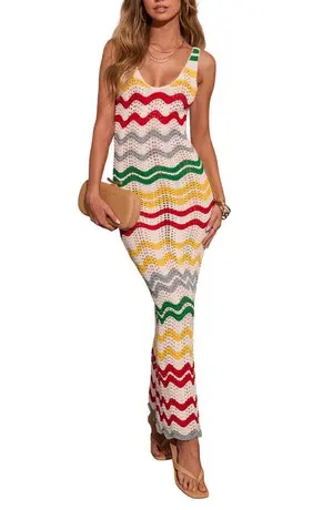 VICI Gerie Open Stitch Maxi Sweater Dress