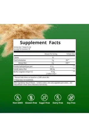 METAGENICS Ultraflora Fiber Prebiotic Probiotic Dietary Supplement Powder 30 Servings