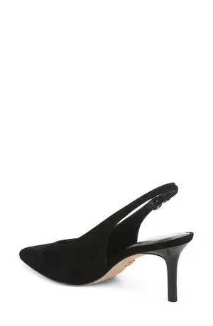 Veronica Beard Luciana Suede Slingback Pumps - Black