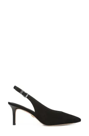 Veronica Beard Luciana Suede Slingback Pumps - Black