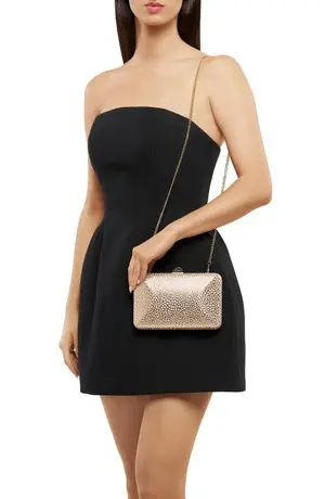 OLGA BERG Frankie Embossed Clutch