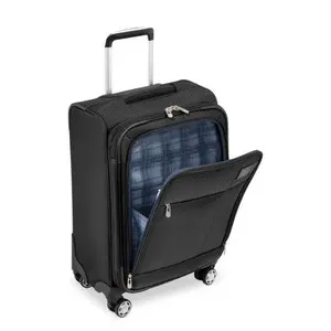 SKYWAY Sigma 7.0 Softside Expandable 20" Carry On Spinner Luggage - Black