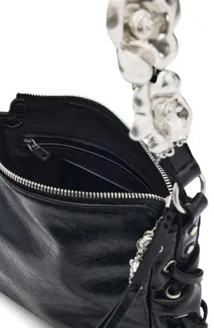 Desigual Faux Leather Crossbody Bag With Charm Detail