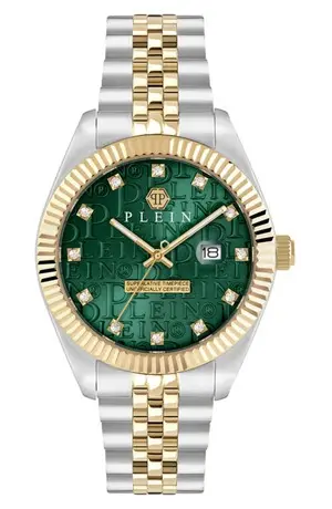 Philipp Plein Date Superlative Bracelet Watch - Two Tone