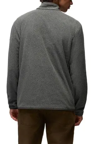 Prana Stretch Zion Fleece Quarter Zip Pullover - Shadow Heather