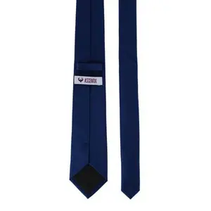 ASCENTIX Etched Herringbone Necktie - Navy