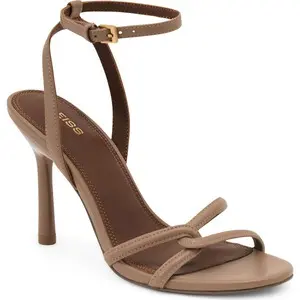 REISS Annabelle Leather Ankle Strap Sandal