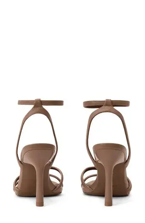 REISS Annabelle Leather Ankle Strap Sandal