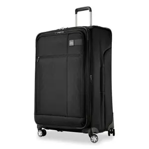 SKYWAY Sigma 7.0 Softside Expandable 28" Checked Spinner Luggage - Black
