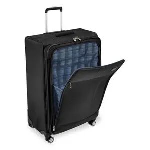 SKYWAY Sigma 7.0 Softside Expandable 28" Checked Spinner Luggage - Black