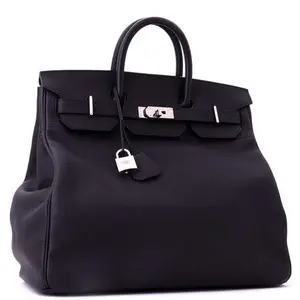 Hermès Hac Birkin Bag Black Togo With Palladium Hardware 40