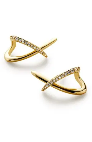 ANA LUISA Sloane Crisscross Stud Earrings