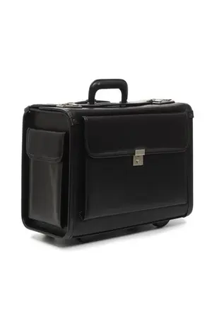 KORCHMAR Mobilemax 18" Wheeled Leather Catalog Case