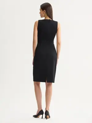 Misook Luxestretch Contrast Stitch Sheath Dress
