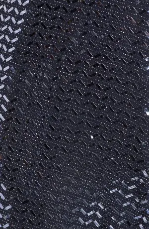 Donna Ricco Sequin Sleeveless V-neck Wide-leg Jumpsuit
