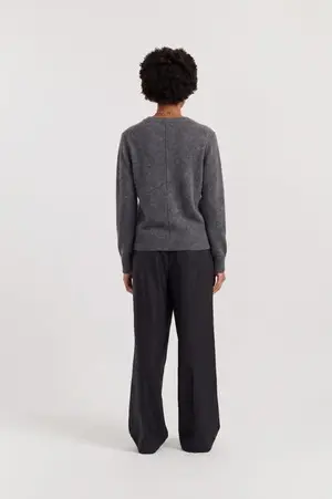 Chinti & Parker Wool-cashmere V-neck Sweater - Grey