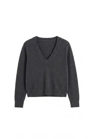 Chinti & Parker Wool-cashmere V-neck Sweater - Grey