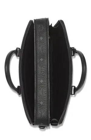 Mcm Klassik Briefcase In Visetos Monogram Canvas