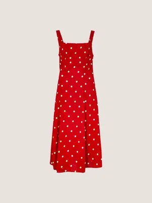 APRICOT Square Neck Midi Dress
