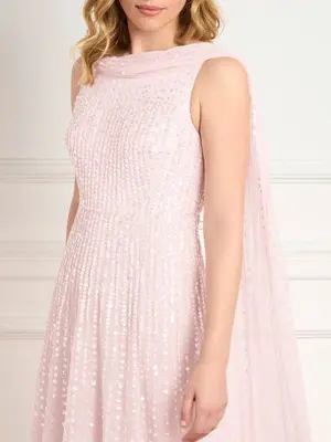 NEEDLE & THREAD Moonlight Sequin Ankle Gown