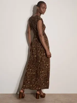 APRICOT Batik Star Flower Maxi Dress