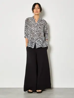 APRICOT Oversized Semi-sheer Blouse