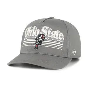 '47 Ohio State Buckeyes Script Fade Hitch Adjustable Hat - Gray