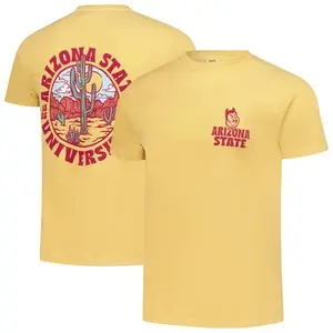 IMAGE ONE Arizona State Sun Devils Comfort Colors Thick Lined Landscape T-shirt - Gold