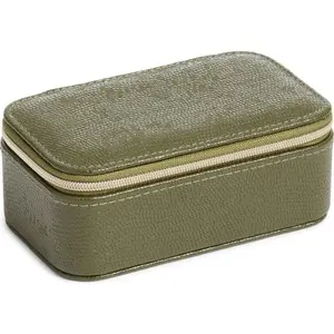 Nordstrom Rectangle Zip Jewelry Box - Olive Texture