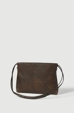 Brunello Cucinelli Pouch Bag In Lizard-effect Calfskin