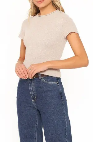 PETAL & PUP Mekali Short Sleeve Sweater