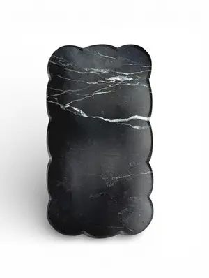 VILLA LUA HOME Josaphine Marble Tray - Black
