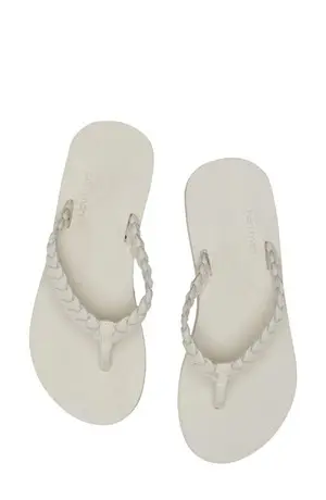 HARI MARI Braided Platform Flip-flops - Ecru