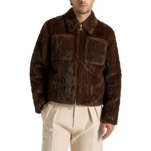 Manière De Voir Plush Cable Embossed Jacket