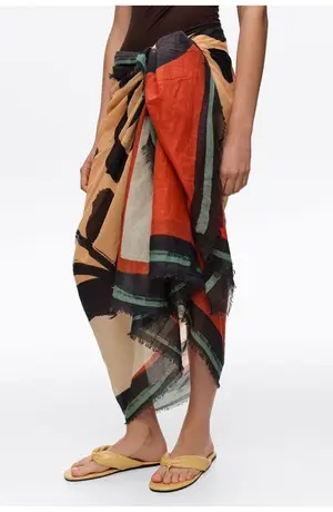 Bimba Y Lola Washed Cotton Seashell Sarong