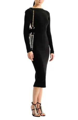 Balmain Long Velvet Dress