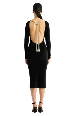 Balmain Long Velvet Dress