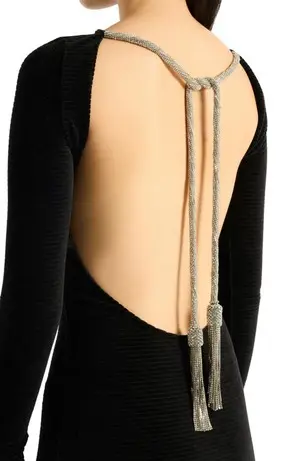 Balmain Long Velvet Dress
