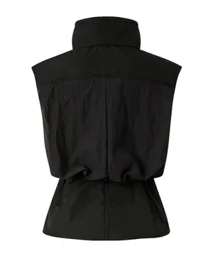 Pinko Sleeveless Drawstring Down Jacket